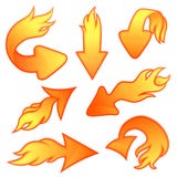 Flame Symbols Stock Image - Image: 15164981