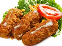 Cod Fish Croquette Appetizer Stock Image - Image of croquette, chef ...