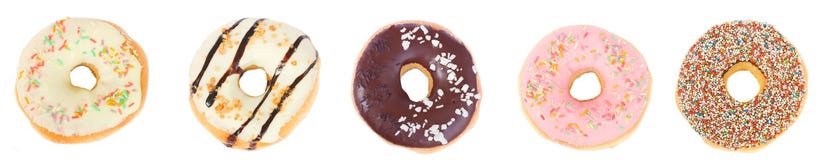 Row of donuts stock photo. Image of closeup, fresh, dough - 32526418