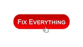 Fix It Button stock illustration. Illustration of help - 8991236
