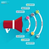 Flat Design Concepts For Creative Process Stock Vector - Illustration ...