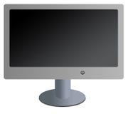 Isolated Flat Screen Tv Or Computer Monitor Stock Photography - Image ...