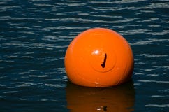 Floating orange buoy stock image. Image of concept, float - 20936227