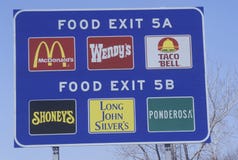 Highway Exit Sign Stock Photos - Royalty Free Stock Images