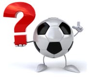 Football question stock illustration. Image of gold, asking - 4503812