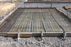 Foundation Plate Of A New Building Stock Photo - Image: 45639502