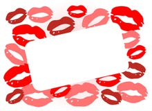 Kisses Frame Border Stock Illustration - Image: 49827228