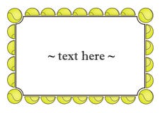 Tennis balls frame stock illustration. Illustration of yellow - 2299276