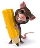 Mouse with a tooth stock illustration. Illustration of small - 13564491