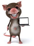 Mouse with a tooth stock illustration. Illustration of small - 13564491