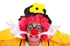 Funny clown holding money stock image. Image of dollar - 13116443