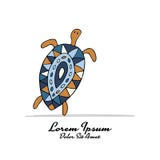 Fun turtle dancing stock illustration. Illustration of mammal - 9188277