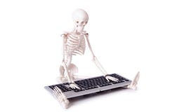 Skeleton Working Laptop Stock Images - Download 211 Royalty Free Photos