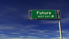 Future road sign stock video. Video of road, people, life - 39907357