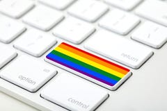 Computer Keyboard Technology Rainbow Stock Image - Image of computer ...