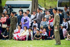 Gente en COREA DEL NORTE imagen editorial. Imagen de muchedumbre - 52162760