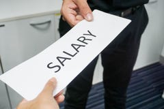 Receiving Salary Royalty Free Stock Images - Image: 6844169