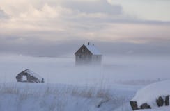 Ghost House In The Fog Stock Photo - Image: 45294082