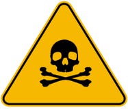 Gift-Gefahr-Zeichen stock abbildung. Illustration von zeichen - 17473703