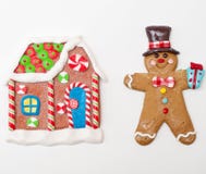 Gingerbread House and Man stock vector. Image of cute - 5750028