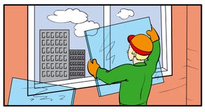 Glazier Stock Illustrations – 74 Glazier Stock Illustrations, Vectors ...