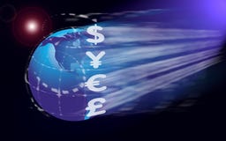 Dollar Signs Cash Earth stock illustration. Image of image - 4463190
