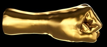 Gold Fist Stock Images - Image: 27140264