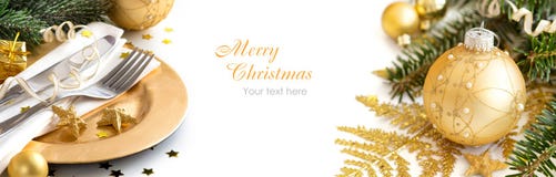 Christmas Dinner Border Stock Photos - Royalty Free Images