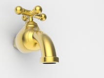 Golden tap stock vector. Illustration of falling, metaphor - 54062562