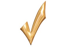 Golden tick stock illustration. Illustration of write - 4095182