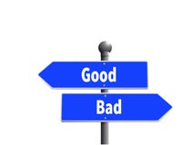 Good and bad sign stock vector. Illustration of click - 10666480