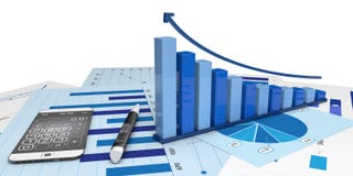 Graphique D'analyse Financière Illustration Stock - Image: 43992581