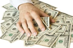 Greedy hand grabs money stock image. Image of greed, finger - 3811763