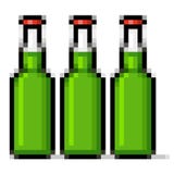 Beer bottle pixel art stock illustration. Illustration of corona - 78799175