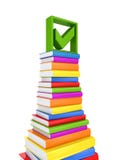 Check Mark And Books Stock Image - Image: 15268221