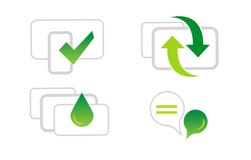 Green Logo Set stock illustration. Image of designs, design - 40082106
