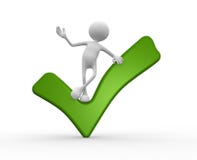 Groen Vinkje Stock Afbeelding - Afbeelding: 23512641