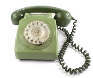 Groene ouderwetse telefoon stock afbeelding. Afbeelding bestaande uit ...