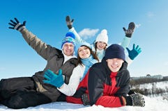 Happy Winter People Stock Photography - Image: 7021622