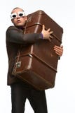 Grabbing the suitcase stock image. Image of check, flight - 4997317