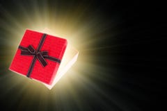 Half open gift box stock image. Image of black, festive - 35643725