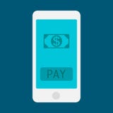 Smart phone money earning stock illustration. Illustration of digital ...