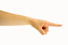 Hand Pointing To Direction Stock Images - 1,032 Photos