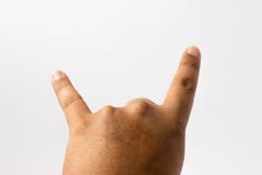 Rocker hand stock vector. Image of forefinger, doodle - 28954574