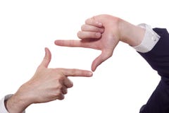 Hand as rectangle shape stock photo. Image of communication - 19625968