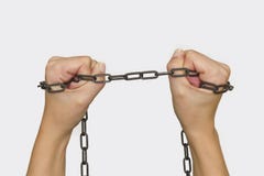 Break Free From The Chains stock photo. Image of adversity - 35329362