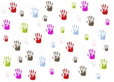 Color Hands Background Royalty Free Stock Image - Image: 36234036