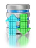 Hard Disk And Database Icon Stock Illustration - Illustration of device ...