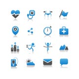 Medical Cross With Health Icon Set On White Royalty Free Stock Photo ...