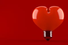 Red Electricity Power Heart Stock Vector - Illustration of glowing ...